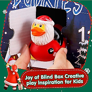 CCCDF Advent Calendar 2023,Christmas 24 Days Countdown Advent Calendar with 24 Rubber Ducks Fun Toys for Boys, Girls, Kids and Toddlers, Christmas Decoration Party Favor Xmas Gifts