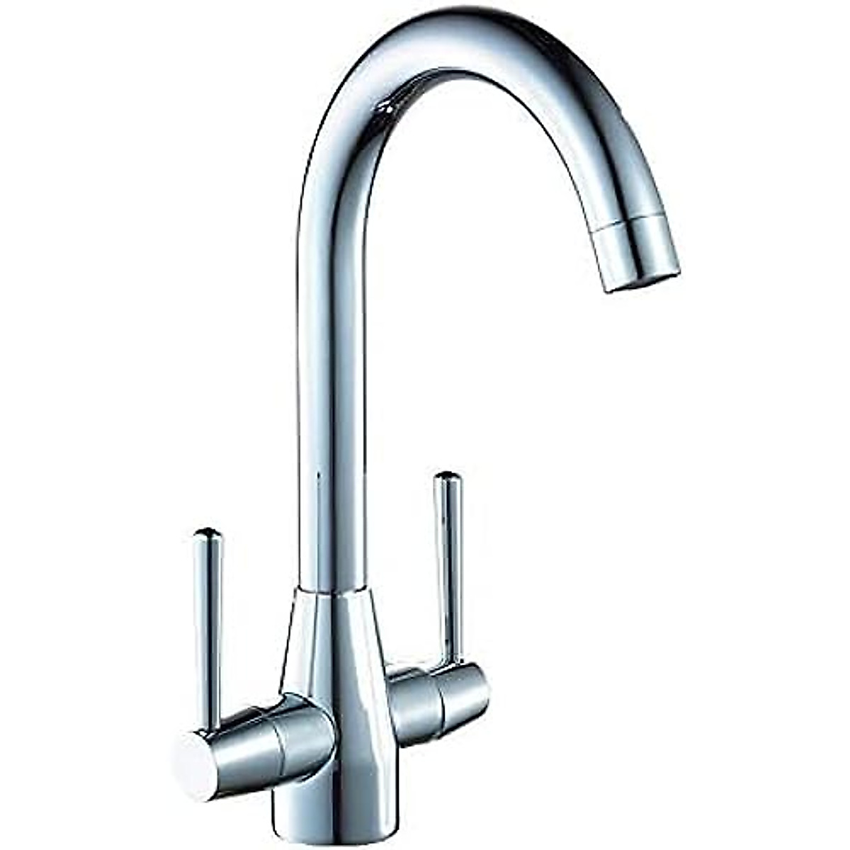 Kitchen & Bath Fixtures Taps Faucet,Double Bowl of Hot and Cold Water Mixed Copper Plating Faucet