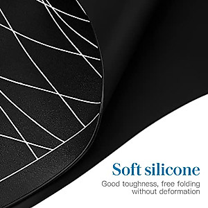 Lurrose Salon Hair Cutting Collar Cape, Hair Cutting Cape Angular and Straight Cutting Guidelines Hair Dye Cape for Hairdressing Black