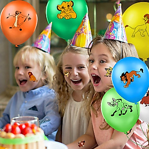 30 Pieces Lion King Balloons Party Supplies Decorations, 12" Lion King Latex Balloon for Kids Birthday Baby Shower Party Supply