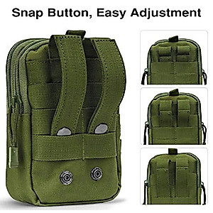 Small Shoulder Bag Utility Fashion Crossbody Purse Pockets Casual Tactical Backpack Women Men Cell Phone Holder (Olive)