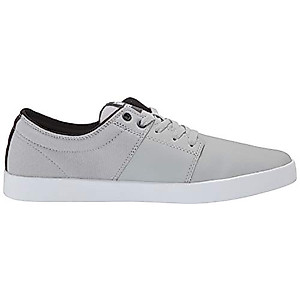 SUPRA Unisex-Adult Stacks II Skate Shoe, LT Grey TUF-White, 8 Regular US