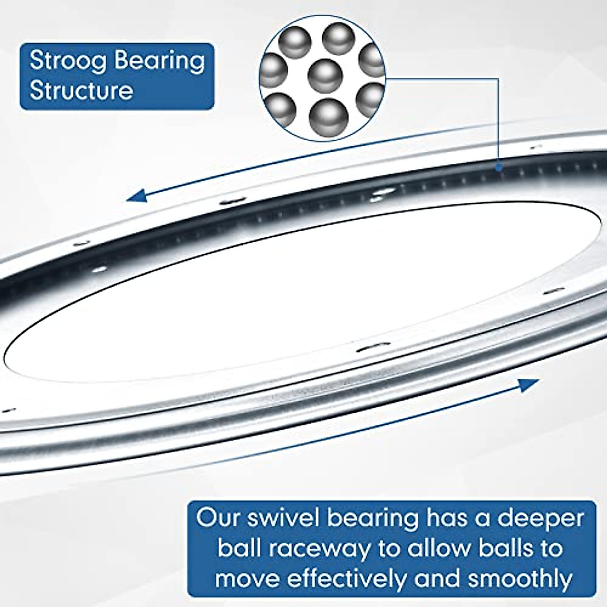 3 Pieces Lazy Susan Hardware 12 Inch Lazy Susan Turntable Ball Bearing Heavy Duty 0.8 mm Thick Lazy Susan Base for Rotating Table Kitchen Storage Serving Tray Corner Shelves Book Rack