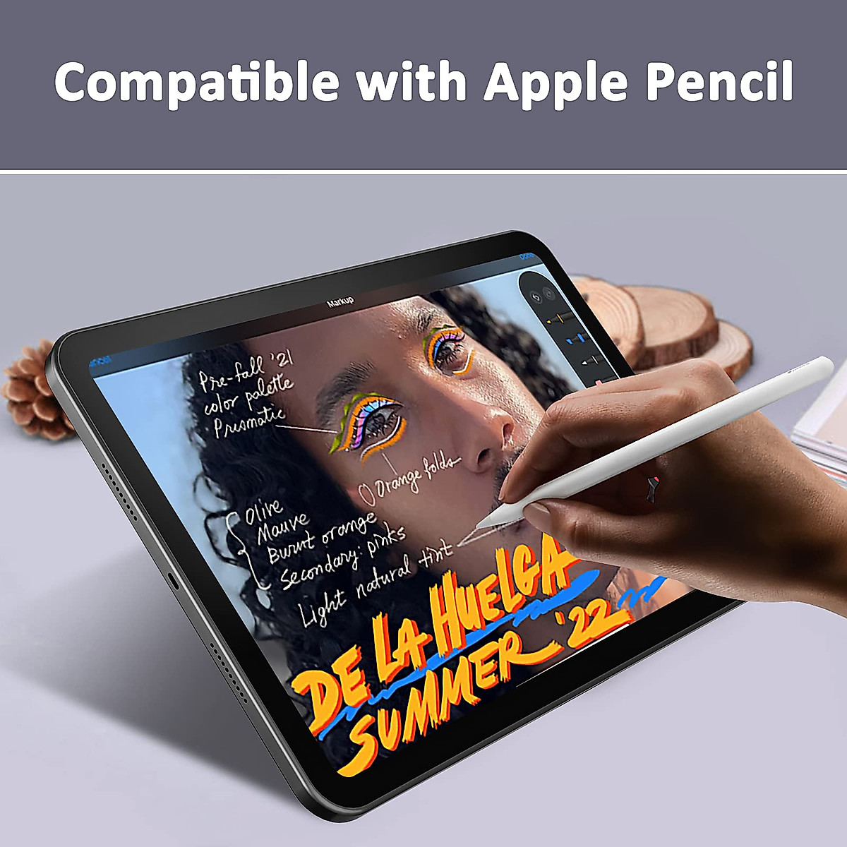 Ambison [2 Pack Matte Glass Screen Protector Compatible with Samsung Galaxy Tab S9/S9 fe (11 inch 2023 Released), Anti-Glare & Fingerprints/Tempered Glass/Bubble Free, Tablet S9/S9 fe Model