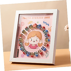 Hohopeti Baby Kit 1 Set Box Milk Teeth Storage Box Baby Keepsake Box Kids Keepsake Box Collection Container Baby Keepsake Case Baby Organzier Baby Teeth Keepsake Box