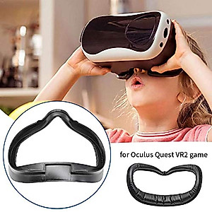 N/W Face Mask Cover,Silicone VR Face Cover for Oculus Quest2 VR Eyewear Steam Waterproof Face Moisturizing Beautity Mask