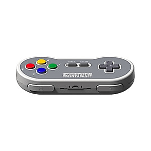 8Bitdo SN30 2.4G Wireless Gamepad for Original SNES/SFC (SF Edition) - Super NES for PC