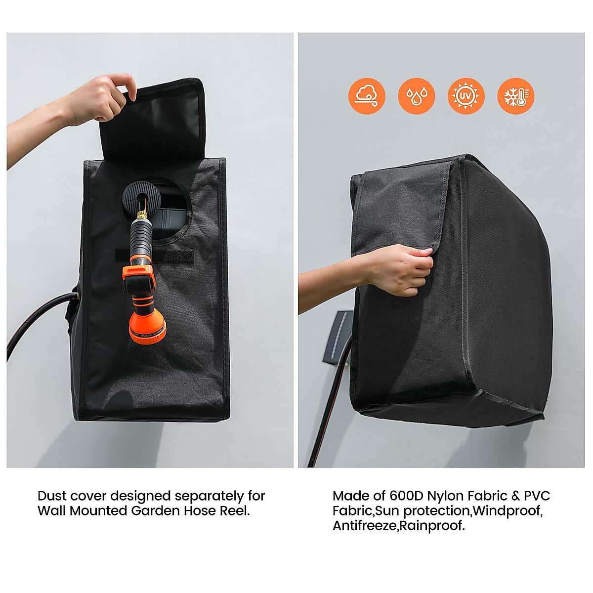 Thxbag Reel Cover for Giraffe Tools AW40 Series, UV Resistant, Waterproof,Antifreeze and Anti-Fading Cover for Wall Mounted Garden Hose Reel