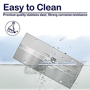 YOUFIRE Grill Heat Plates Shield Stainless Steel Burner Cover BBQ Replacement Parts for Cuisinart CGG-200, CGG-220, CGG-240 All Foods Portable Gas Grillls