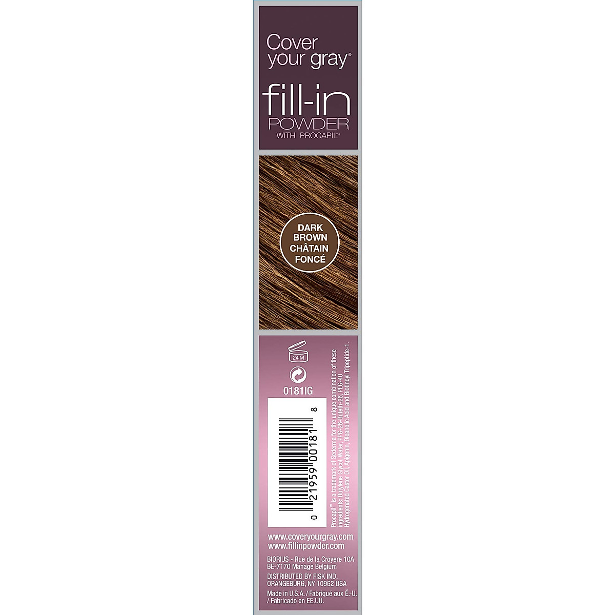 Cover Your Gray Fill In Powder - Dark Brown (Pack of 2)