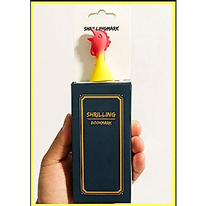 2pcs Chicken Bookmarks Funny for Kids Book Lovers, Cute Page Marker, Cool Animal Bookmark Set, Silicone Clip Bookmarks ,Unique Gift Ideas