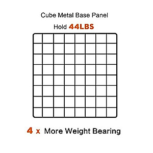 KOUSI DIY Wire Cube Storage, Modular Metal Shelf, Cubby Shelving, Stackable Grid Organizer, 30 Cube, Black