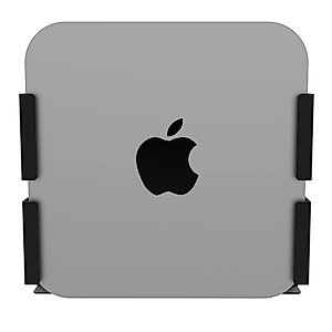 Hikig Mac Mini VESA Mount/Wall Mount/Under Desk Mount, Custom Mount for The Mac Mini, Mac Mini VESA Mounting Stand/Mounting Bracket - Black