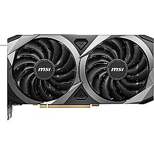 MSI Gaming GeForce RTX 3060 Ti LHR 8GB GDRR6X, 256-Bit, HDMI/DP, Nvlink, Torx Fan 3, Ampere Architecture OC Graphics Card (RTX 3060 TI Ventus 2X 8GD6X OC)
