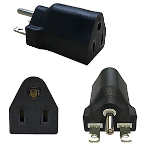 CDMALL 110V / 120V to 220V / 240V Plug Adapter for for Grow Light Hydroponic Growing Accessories (2-Pack)