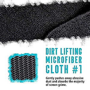 Calyptus Screen Cleaner Spray and Pixel Shining Screen Cloths Kit | Plant Based Power | USA Made | iPad, TV, Tablet, Computer, Monitor Cleaning, 16 Ounces + 2 Microfiber (Pack of 1)