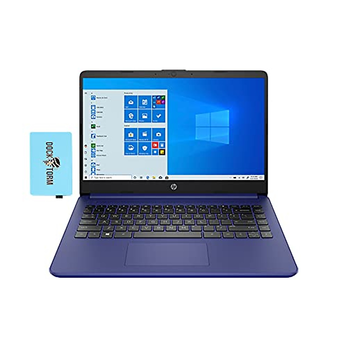 2022 HP 14z Everyday Value HD Laptop Indigo Blue (AMD Ryzen 3 5300U 4-Core, 8GB RAM, 512GB PCIe SSD, AMD Radeon, 14.0" 60Hz(1366x768), WiFi 6, Bluetooth, HD Webcam, SD Card, Win 11 Pro) w/Hub