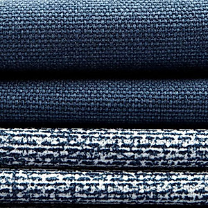 Premier Prints Anderson Check Slub Premier Navy, Fabric by the Yard