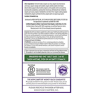 New Chapter Women's Multivitamin for Immune, Beauty + Energy Support with 20+ Nutrients -- Every Woman's One Daily, Gentle on the Stomach, 72 Count