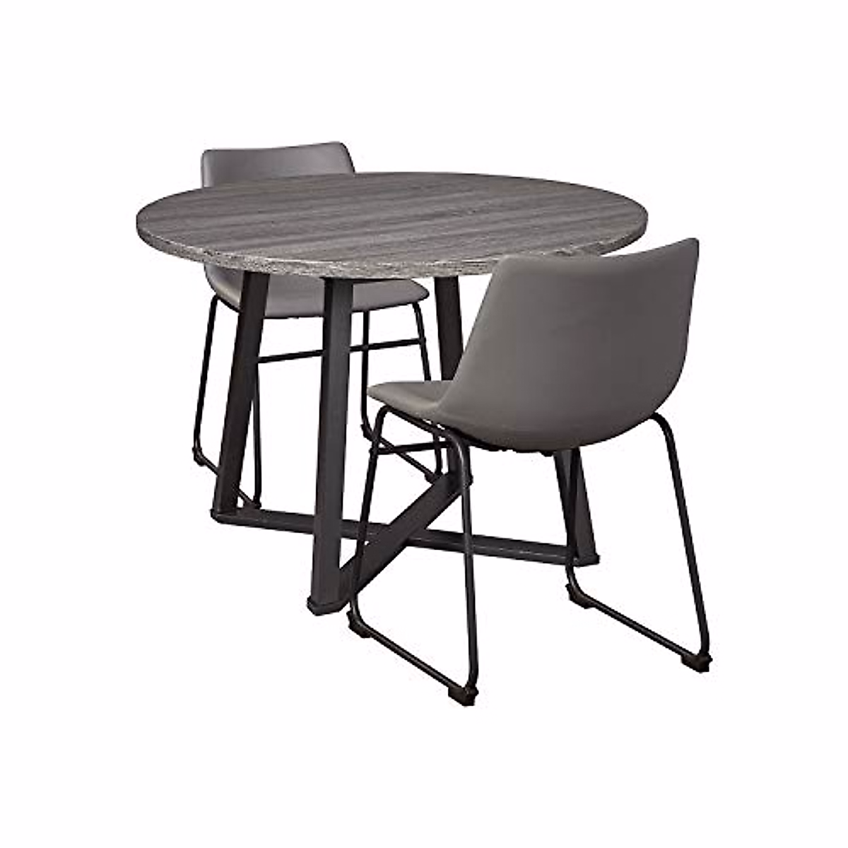 Signature Design by Ashley Centiar Dining Room Table, Gray/Black