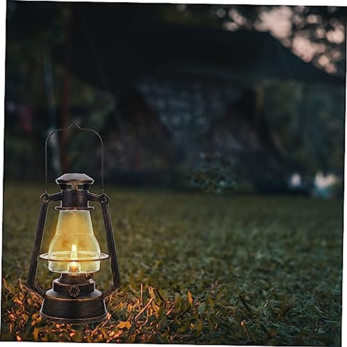 WOONEKY Outdoor Camping Lantern Convenient Camping Light Decorative Garden Lights Handle Camping Lamp Tent Supplies Hiking Emergency Light Handle Tent Light Camping Tent Light Oil Lamp LED