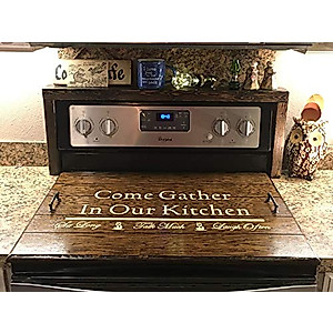 Spice Rack, Stove Shelf, Wooden Spice Shelf Oven Rack