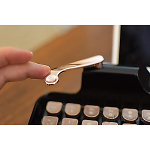 fotorkit Rymek Classic Typewriter Style Mechanical Keyboard USB Wired& Bluetooth Wireless Keyboard with Tablet Stand and RGB Dynamic Backlit Windows Mac iOS Android Supported-knewkey