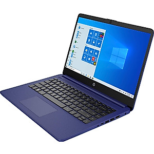 hp 2022 Stream 14inch HD Display, Intel Celeron N4020 Dual-Core Processor,4GB DDR4 Memory,128GB Storage(64GB eMMC+64GB Card),WiFi,Webcam,Bluetooth,1-Year Microsoft 365,Win10 S,Indigo Blue|TGCD Bundle