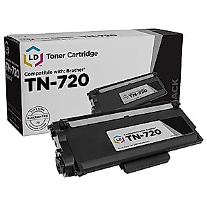 LD Compatible Toner Cartridge Replacement for Brother TN720 (Black)