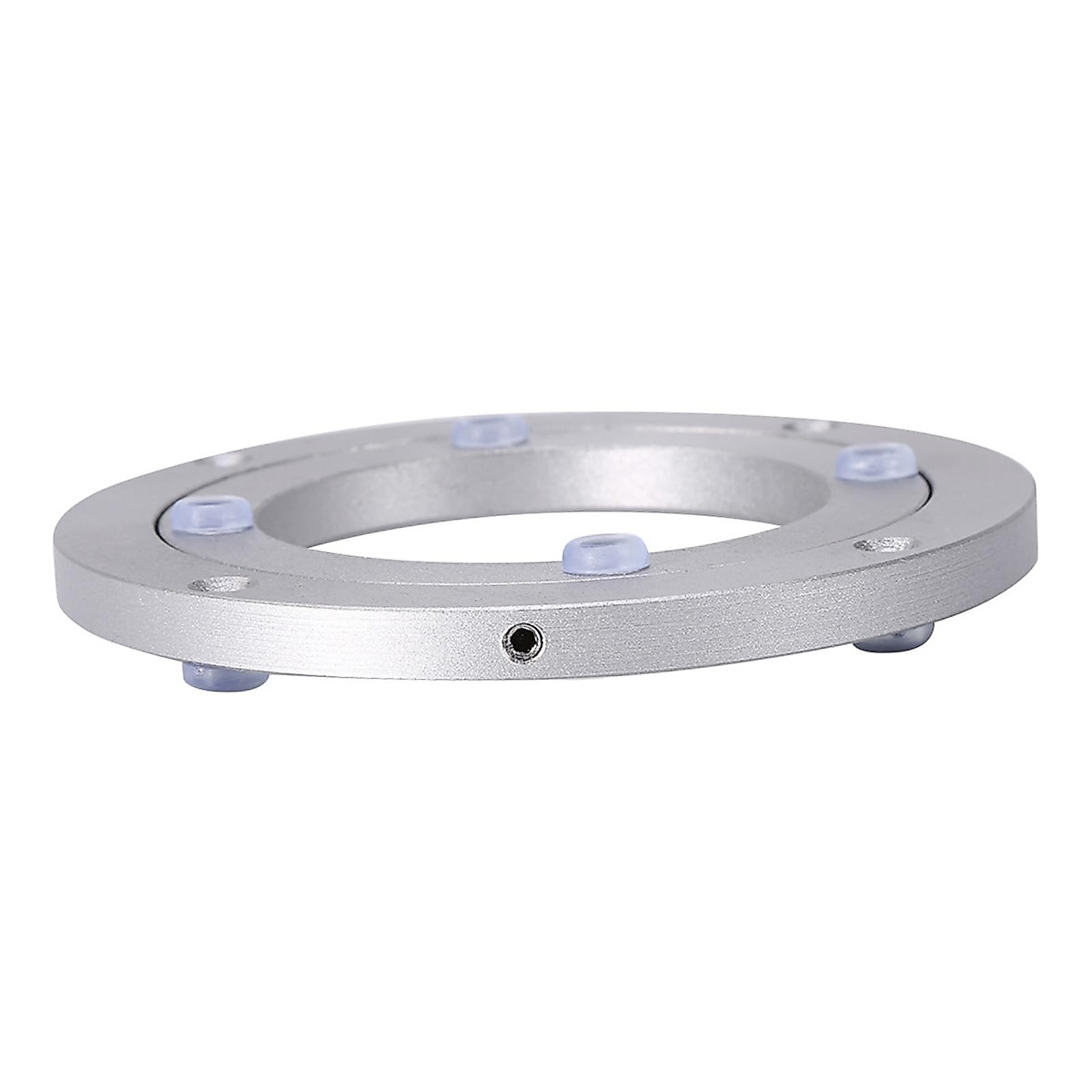 Swivel Turntable Lazy Susan Heavy Duty Aluminium Alloy Rotating Bearing Turntable Round Dining Table Smooth Swivel Plate for Kaleidoscopes Tabletop Serving Trade Show Displays(4 inch)