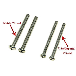 KAISH Pack of 20 American Thread Humbucker Pickup Height Screws Guitar Humbucker Pickup Screws with Springs for Gibson/EMG/Seymour Duncan/Dimarzio Nickel