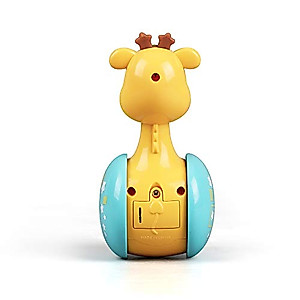YuanleBao Baby Toys-Giraffe Tumbler Toys with Music and LED Light，Baby Crawling Toys，Cute Rattles Ring Bell Toddler Interactive Learning Development for Baby Toys and Best Gifts（Giraffe）