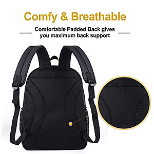 Heavy Duty Mesh Backpack, See Through School Backpack, Mesh Book Bag with Bungee Cord & Adjustable Padded Straps, for Work, School, Travel