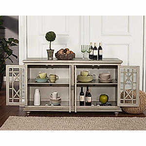 Martin Svensson Home Marche 63" TV Stand, Antique Silver