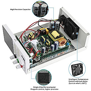 Kungber DC Power Supply Variable with Memory, 30V 10A Adjustable Switching Regulated DC Bench Linear Power Supply with Memory Recall and Output Disable Button 4 Digits Display and Alligator Leads