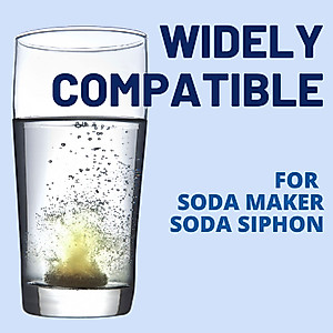 GreatWhip 50 Count 8g CO2 Soda Cartridges for Soda Maker Soda Chargers for Carbonated Water Machine for Sparkling Water Maker