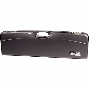 Negrini Cases 1657LR/5163 Luxury Shotgun Case for High Rib/1 Gun/1 Barrel up to 36-Inch/ABS/Barrel Vertical with Forend Off, Blue/Blue