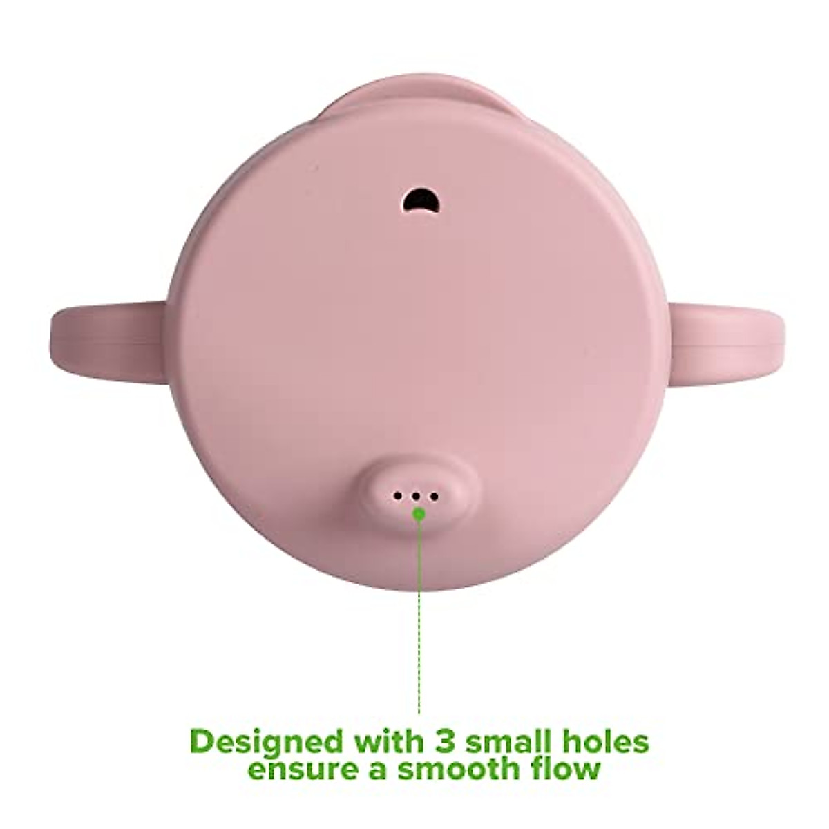 haakaa Silicone Sip-N-Snack Cup, Toddlers Sippy Cup&Snack Container 2-in-1, BPA Free Training Cup for Baby 6 Month+, 8 Oz (Blush)