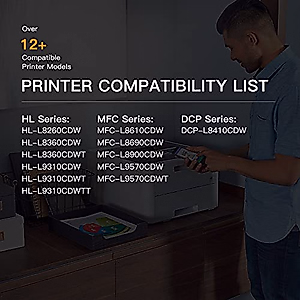 E-Z Ink (TM) Compatible Toner Cartridge Replacement for Brother TN-433 TN433 TN433bk TN431 compatible with HL-L8260CDW HL-L8360CDW MFC-L8610CDW MFC-L8900CDW (2 Pack, Black)
