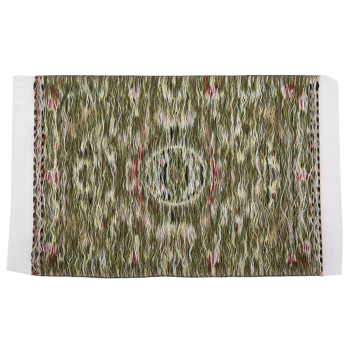 LZKW Turkishness Floral Print, Doll House Asseccories Dollhouse Furniture Dollhouse Blankets Dollhouse Accessories 1:12 Miniature Carpet for Miniature Dollhouse(Red Satin)