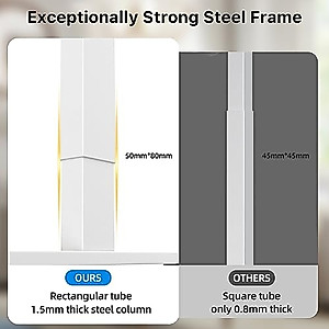 JOY worker Electric Height Adjustable Standing Desk, White Whole Piece 48 x 24 Inches Sit Stand Up Desk with Memory Controller, Quick Assembly Standing Workstation for Home Office