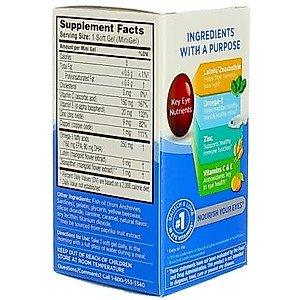 Bausch & Lomb Ocuvite Adult 50+ Eye Vitamin & Mineral Softgels 50 ea (Pack of 3)