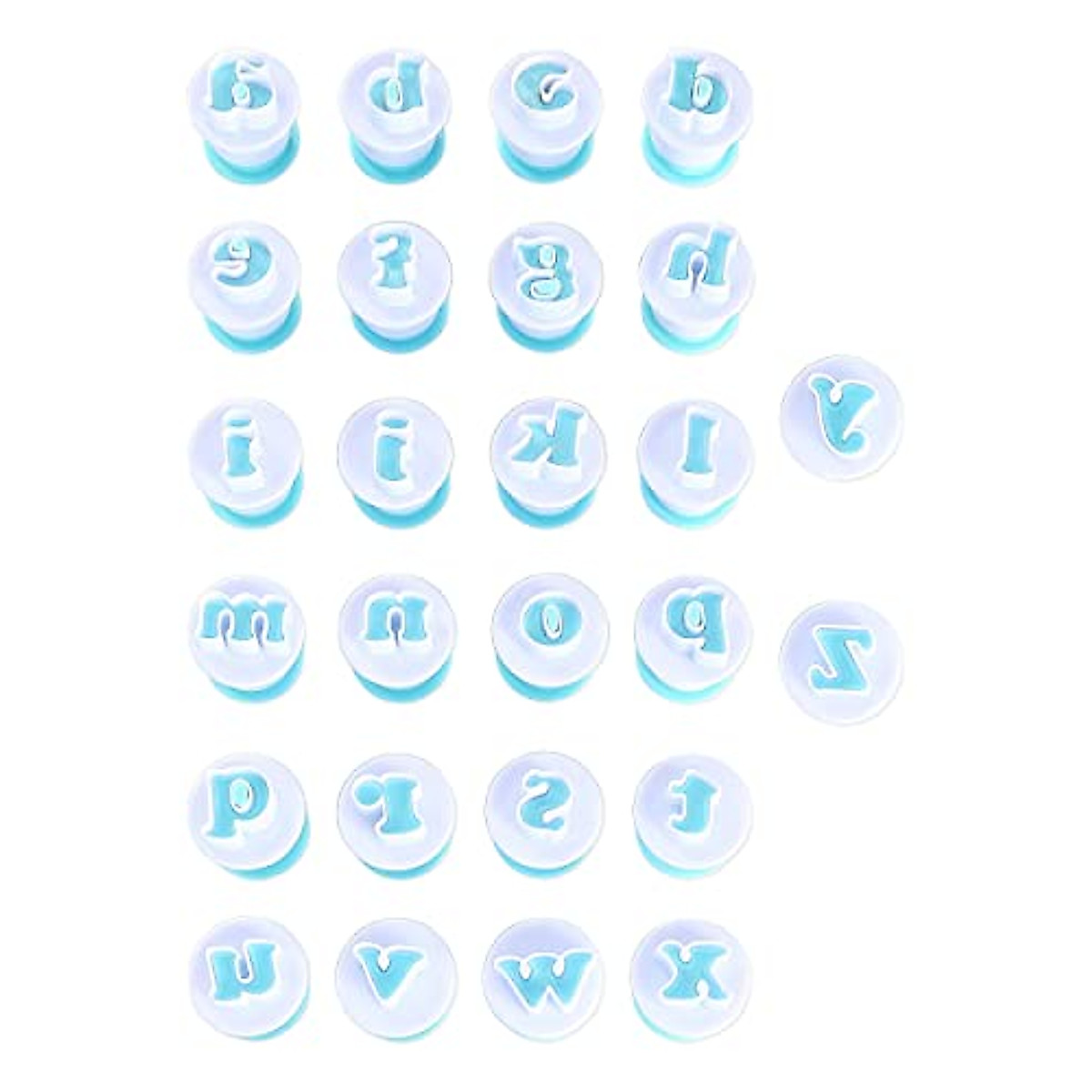 Nuoda Fondant Alphabet/Letter Cutters and Number set,Cake Biscuit Mold,Cake Decorating Tools, Cookie Stamp Impress,Embosser Cutter,DIY Sugar Cookies Chocolate Plunger(3 Set of Number and Letters)