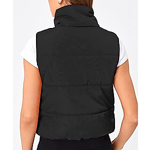 Trendy Queen Puffer Vest Women Fall Clothes Outfits Sleeveless Winter Outerwear Warm Puffer Lightweight Fashion Stand-up Collar Down Vest Fashion 2023
