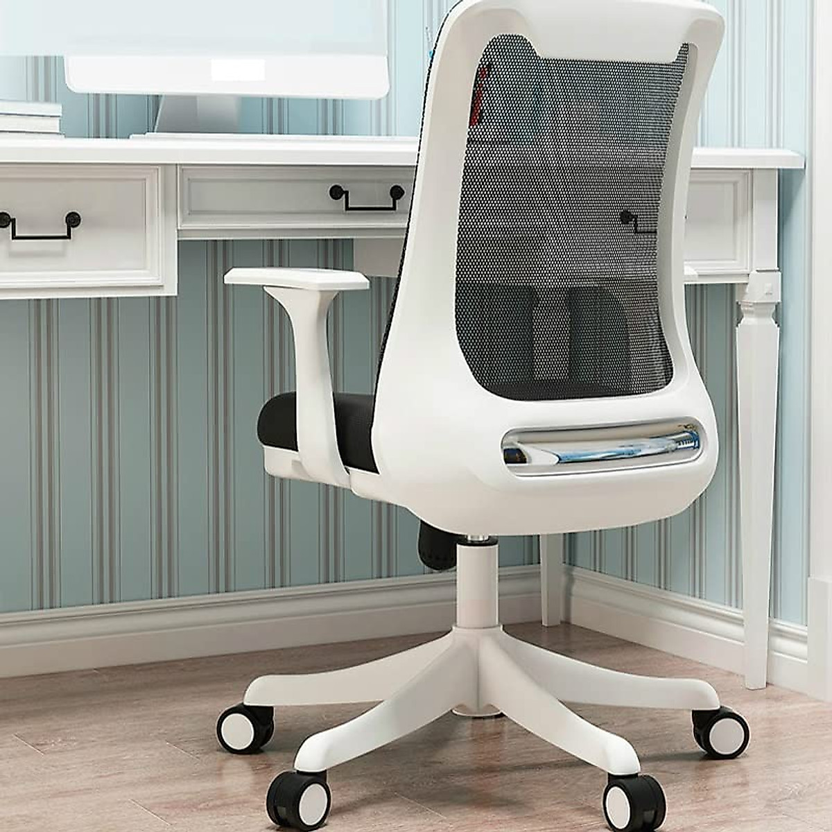 ZLBYB Home Computer Chair Ergonomic Office Chair Lift Swivel Chairs Mesh Staff Chair Chaise