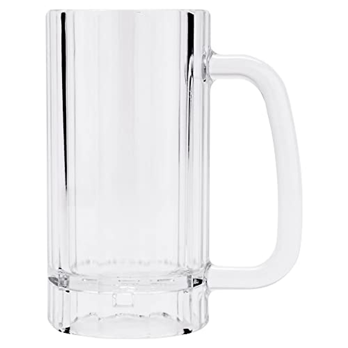 G.E.T. 00086-1-SAN-CL Shatter-Resistant Plastic Beer Mug / Stein, 16 Ounce, BPA Free (Set of 4)
