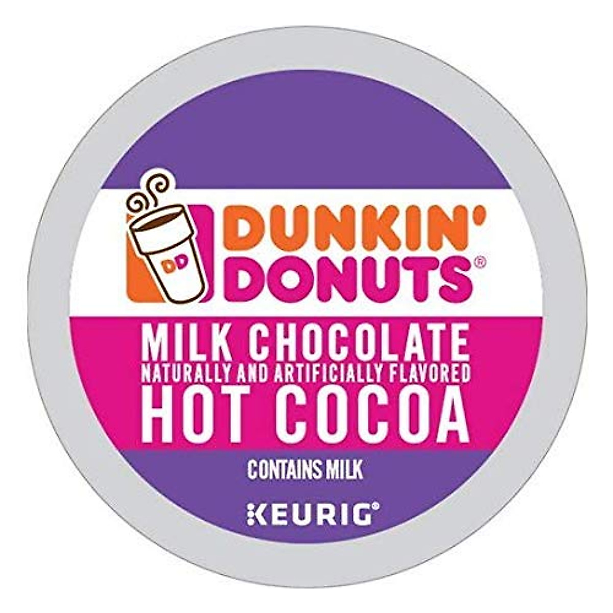 Dunkin' Donuts Milk Chocolate Hot Cocoa Single Serve K-Cups for Keurig Brewers, 24 Count