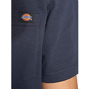 Dickies mens Heavyweight Crew Neck Short Sleeve Tee Henley Shirt, Dark Navy, Medium US