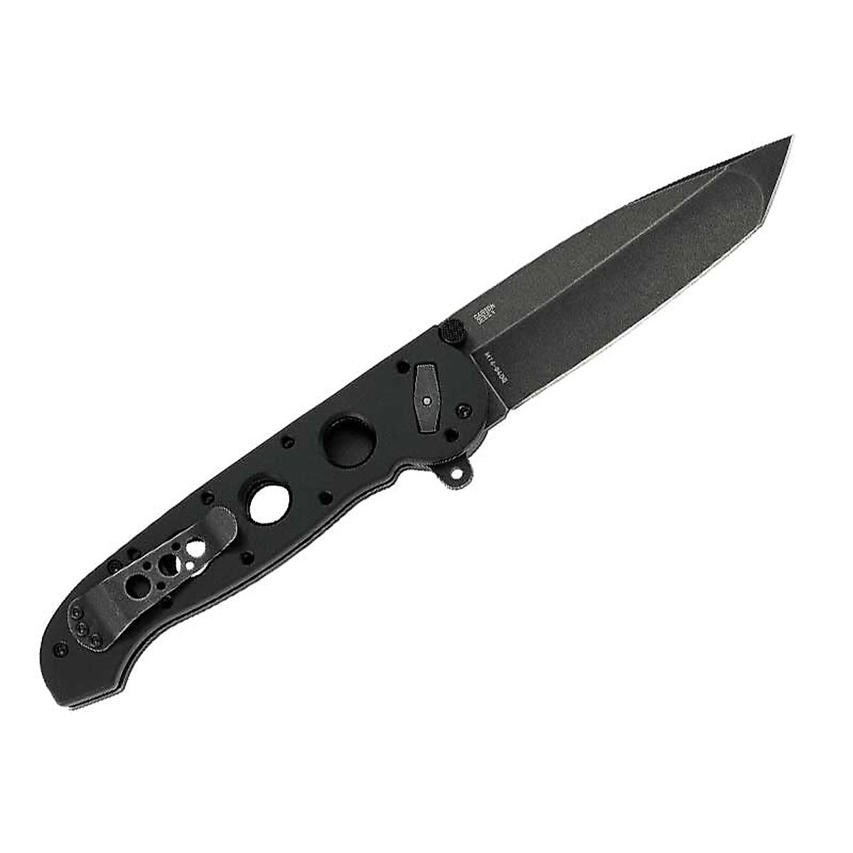 CRKT M16-04DB Folding Pocket Knife: Assisted Opening EDC, Deadbolt Lock, Reversible Pocket Clip Stonewash Blade, Aluminum Handle