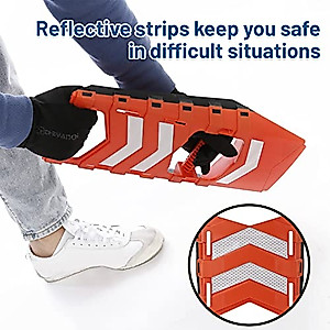 2Packs Heavy Duty Survival Shovel for Off Road,Camping,Beach,Digging Dirt, Sand, Mud & Snow，Winter Snowy Day Snow Shovel,Ice Scraper, Snow Ice Removal for SUV Truck Vehicle Car Window Windshield